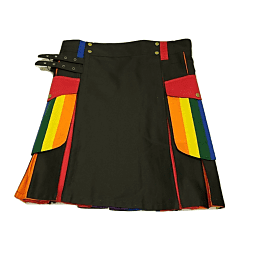 Rainbow Utility Mini Pride Kilt For Women for at Kilt Home